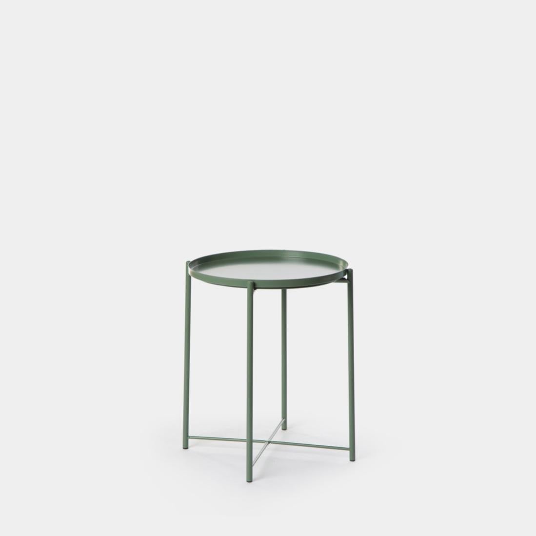 Mesa auxiliar de metal color verde Maika | Leroy Merlin