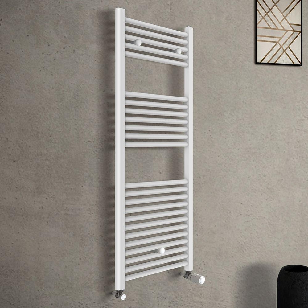 Termoarredo bagno scaldasalviette bianco L 45x123 interasse 40 cm ...