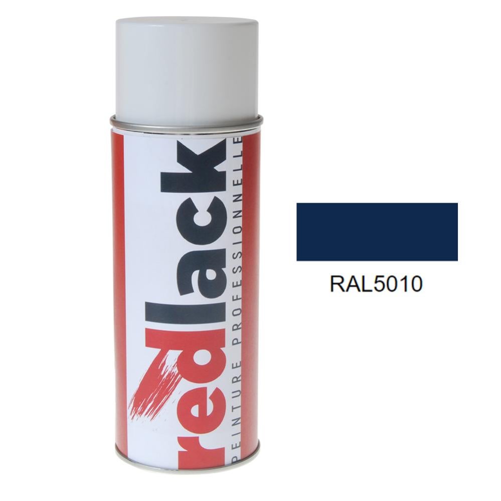 Redlack Peinture aérosol RAL 5010 Brillant multisupport | Leroy Merlin