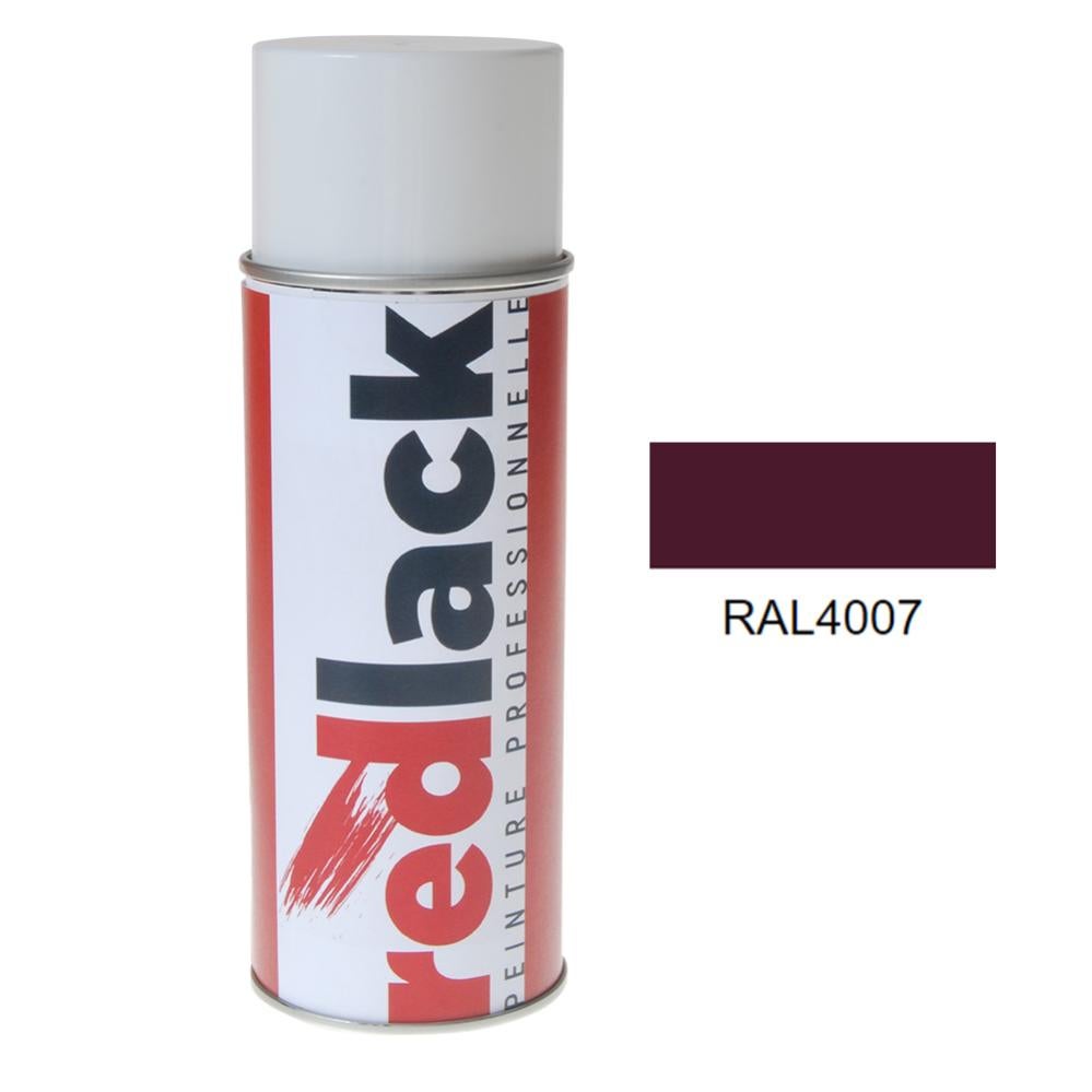 Redlack Peinture aérosol RAL 4007 Mat multisupport | Leroy Merlin