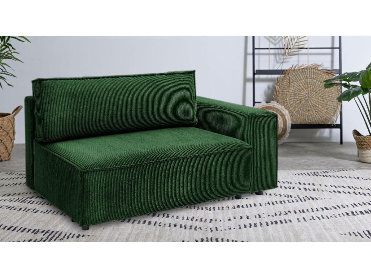 BOBOCHIC Chauffeuse 2 places avec accoudoir pour canapé modulable NIHAD ...