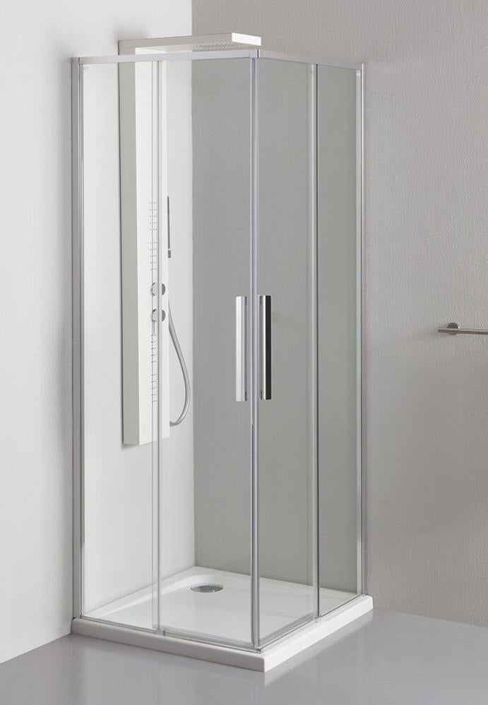 Box doccia rettangolare 110x100 Porte Scorrevoli cristallo temperato 6 ...