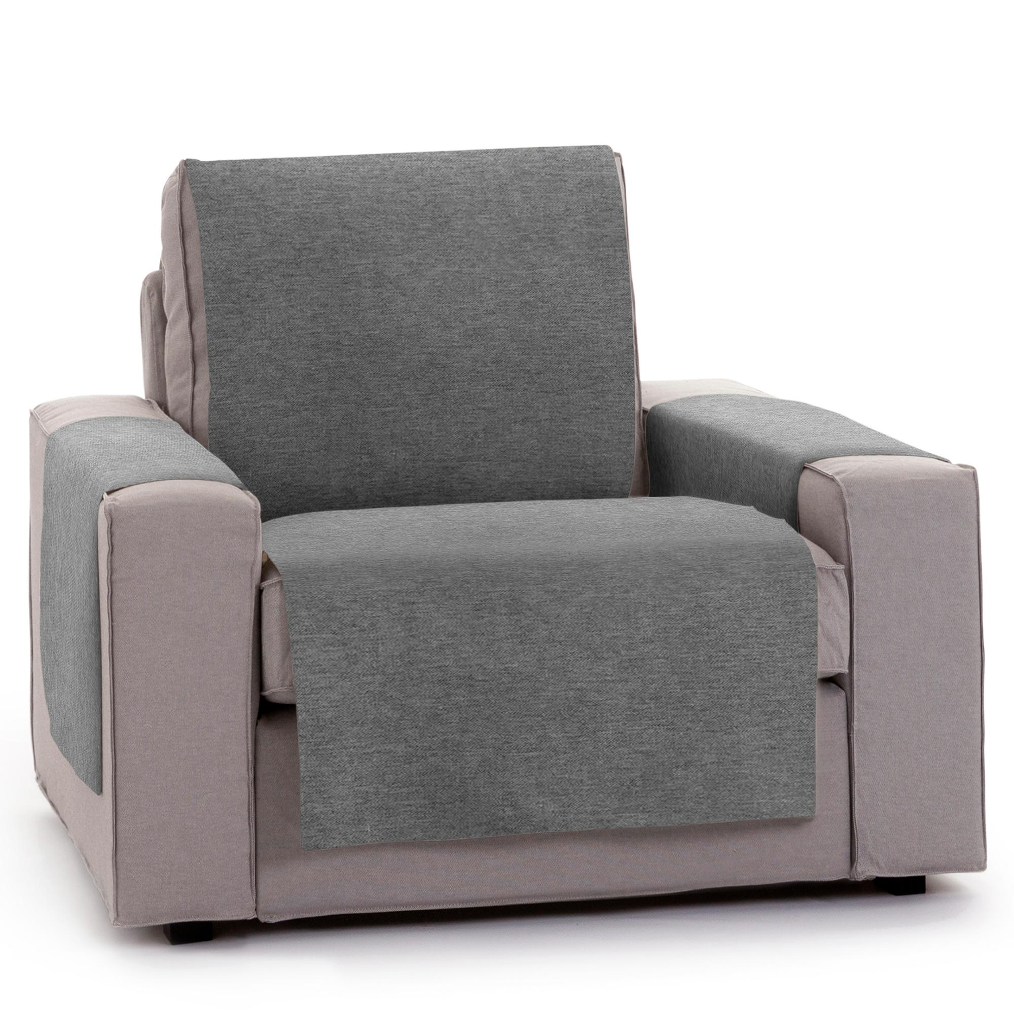 Vipalia Protector Cubre Sofá 1 Plaza / Relax Color Gris Oscuro Modelo ...