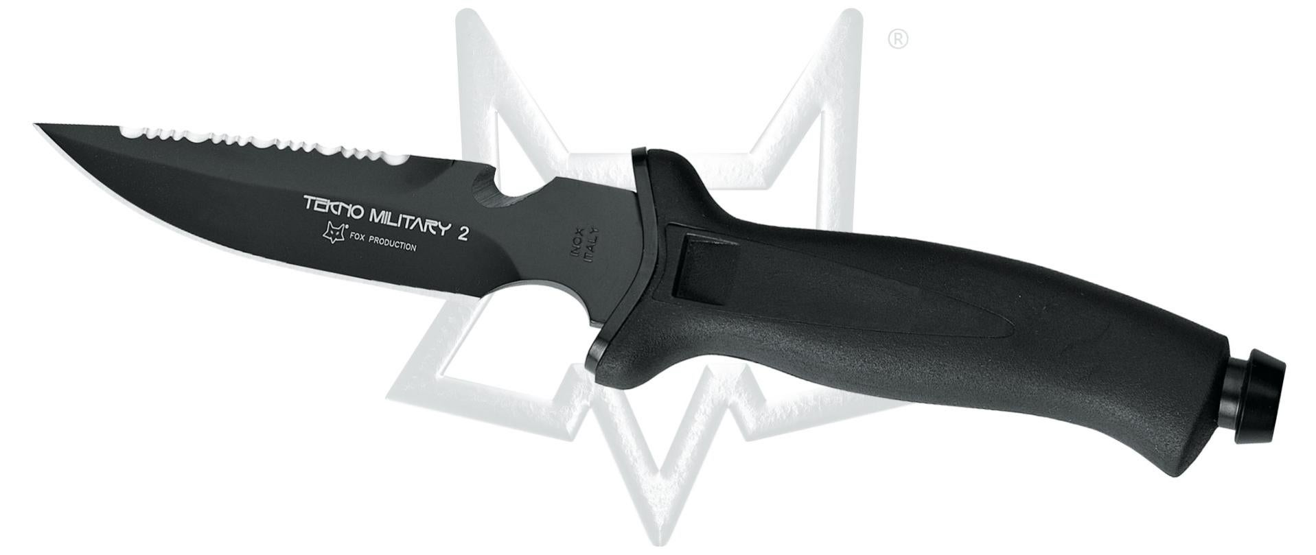 Tekno Military II, couteau fixe, BLD 420C, caoutchouc HDL | Leroy Merlin