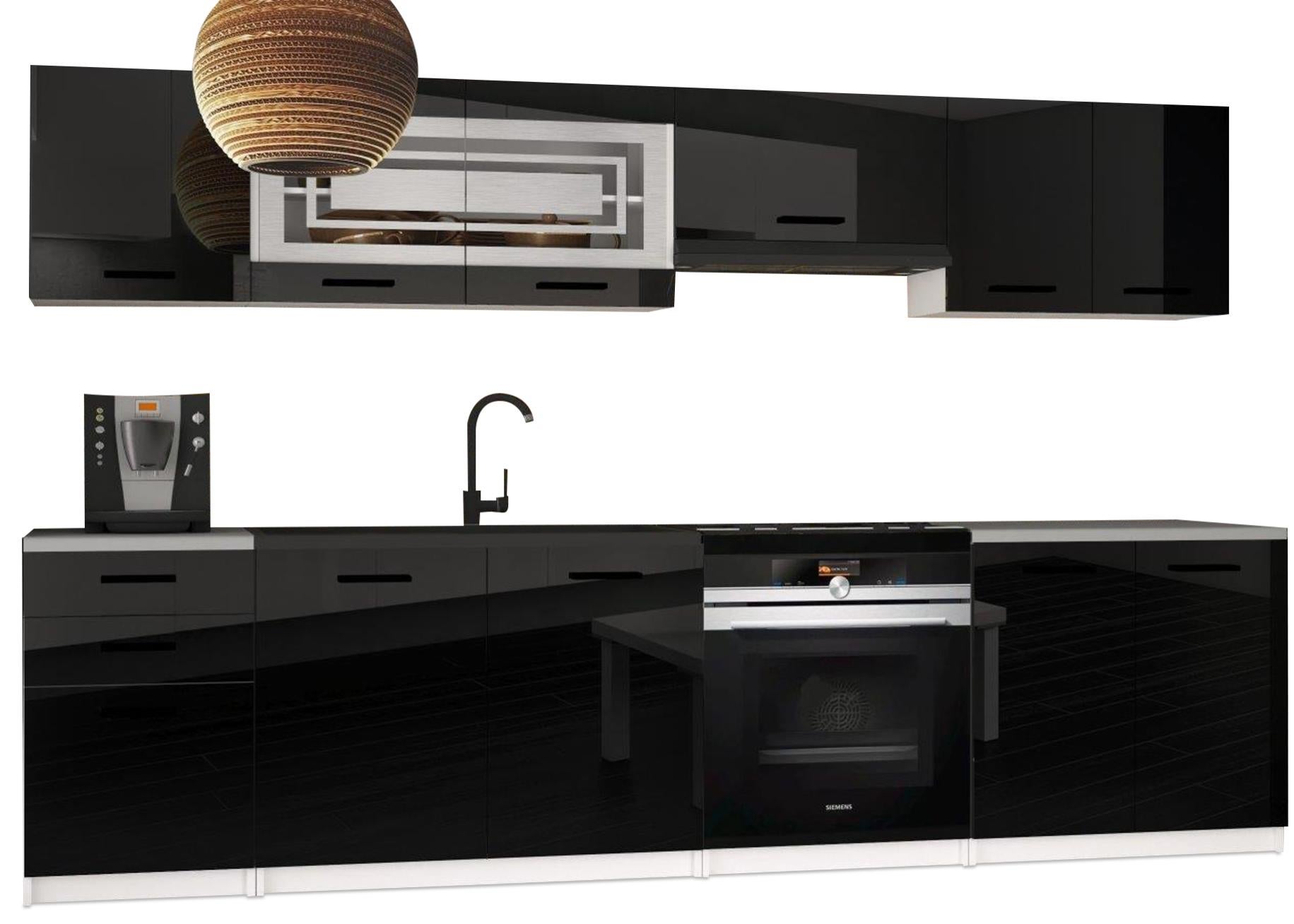 TAHLIA - Cuisine complète L240 cm - Cuisine droite 7 pcs - Plan de ...