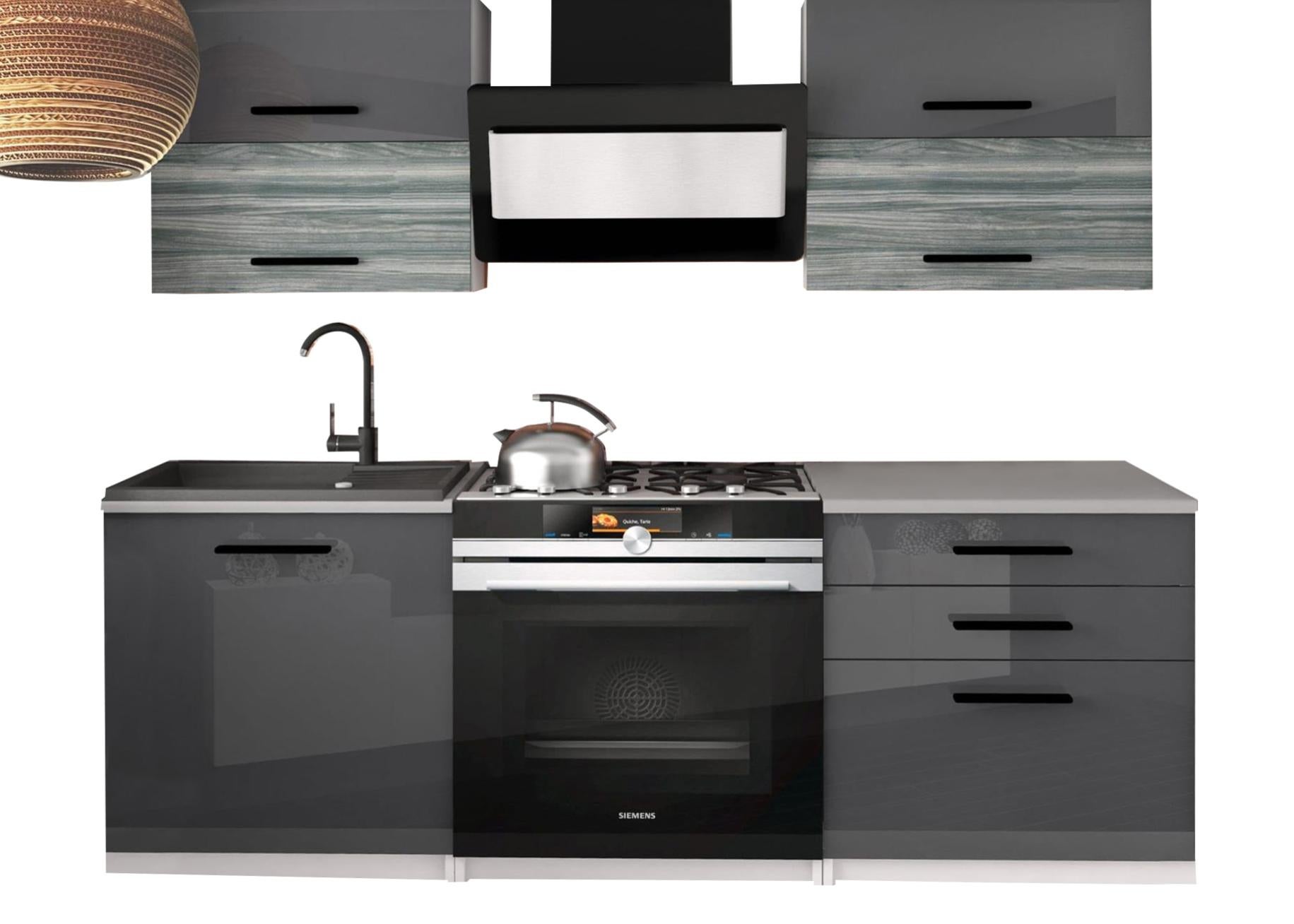 KATALINA - Cuisine complète L120 cm - Cuisine droite 4 pcs - Plan de ...