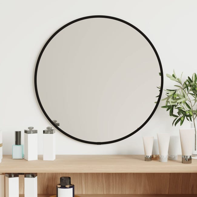 Miroir mural Noir Ø 40 cm Rond vidaXL | Leroy Merlin Miroir mural Noir Ø 40 cm Rond vidaXL | Leroy Merlin