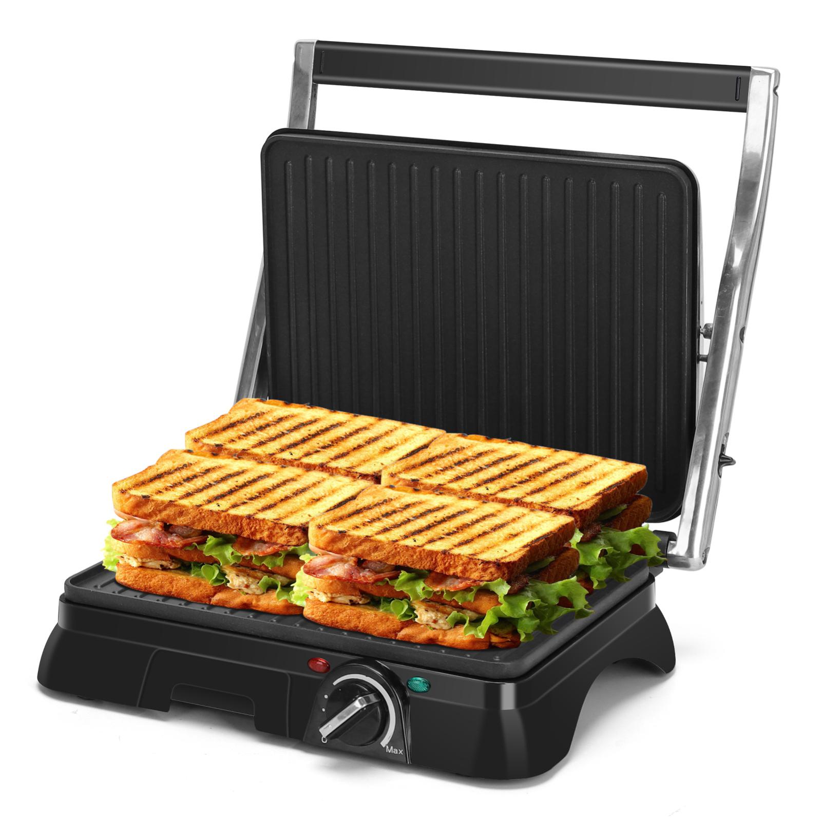 Sandwichera, Grill, panini, 2000W apertura 180 ° Aigostar Samson ...