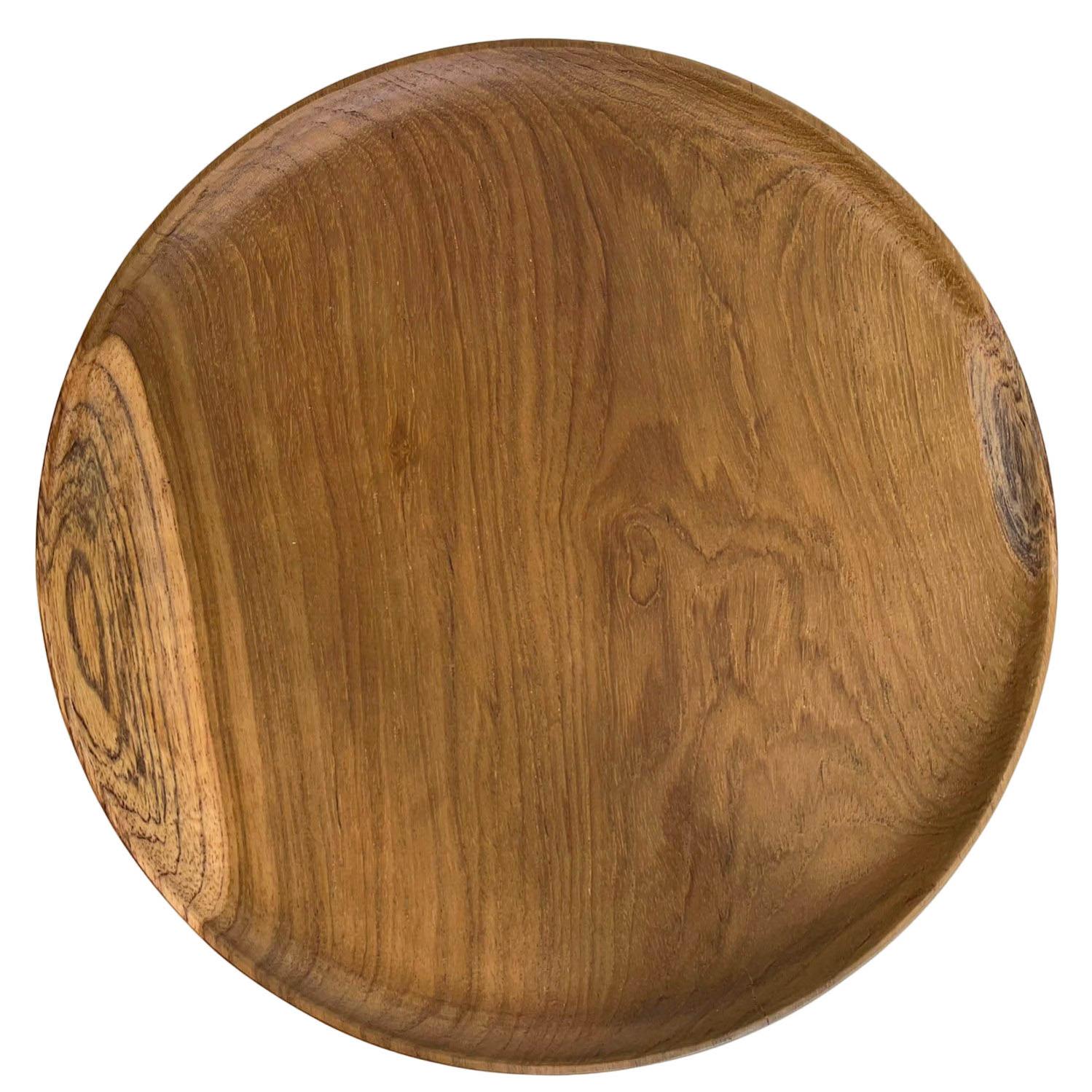 Plateau de service en bois teck 22 cm | Leroy Merlin
