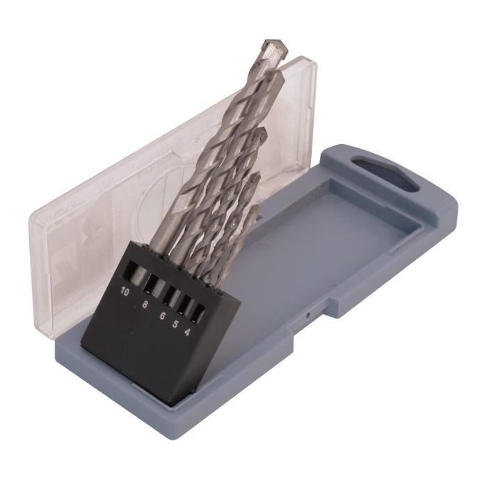 SMARTOOL Coffret de 5 forets beton o 4-10 mm pour usage courant | Leroy ...