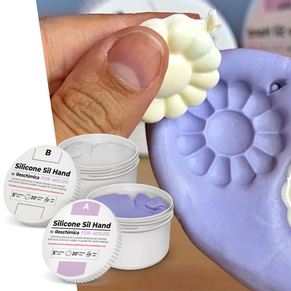 Gomma siliconica in Pasta per stampi 1:1 SIL HAND, Atossica e Rapida ...