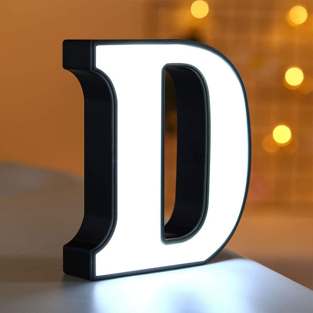 Lettere Alfabeto e Numeri Luminosi Grandi a Led - D | Leroy Merlin