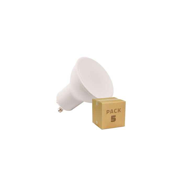 Pack 5 Ampoules Led Gu10 S11 6w 450 Lm 120º No Flicker Blanc Neutre