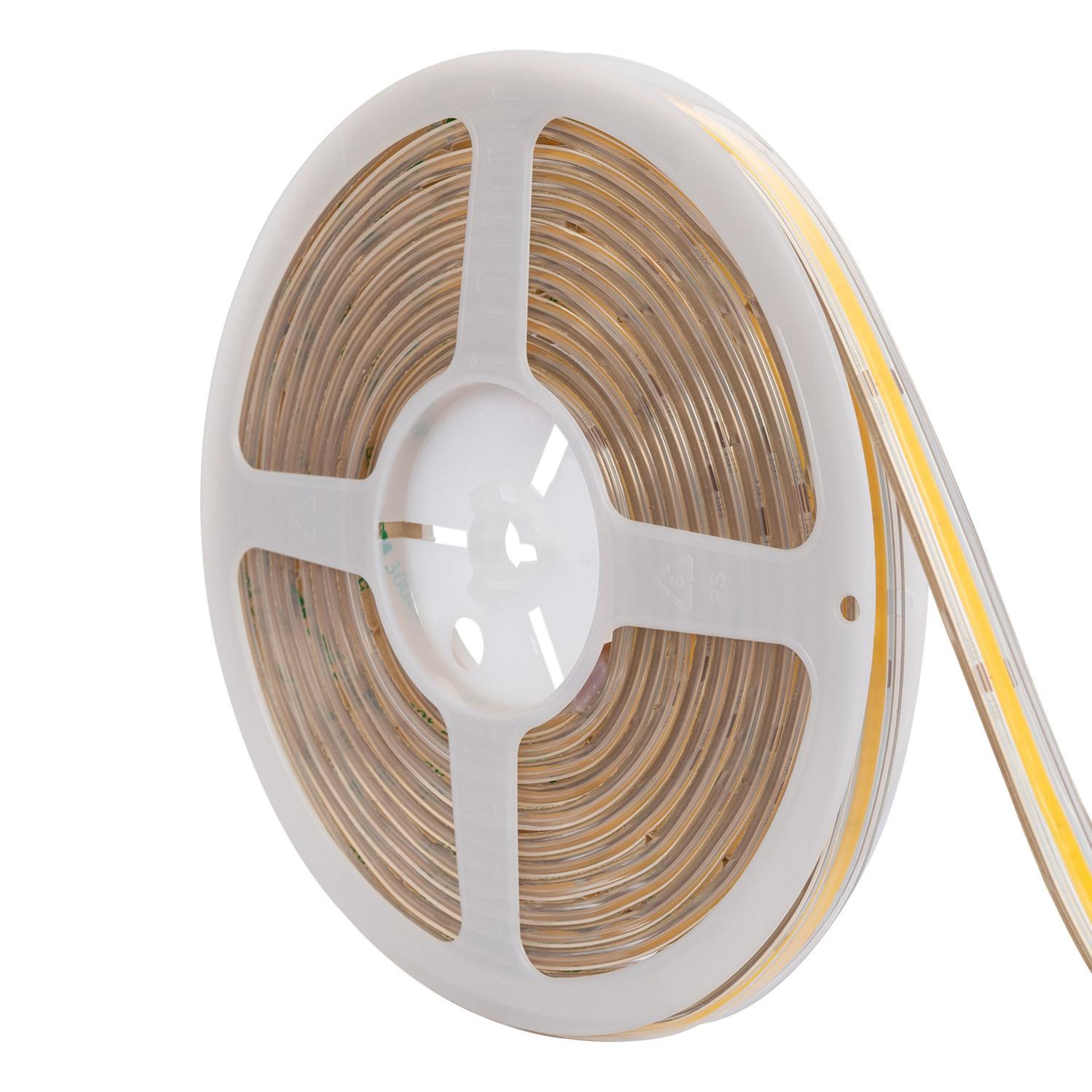 Ruban Led Cob 24v Dc 320led M 5m Ip65 Cri90 Expert Color Largeur 8mm
