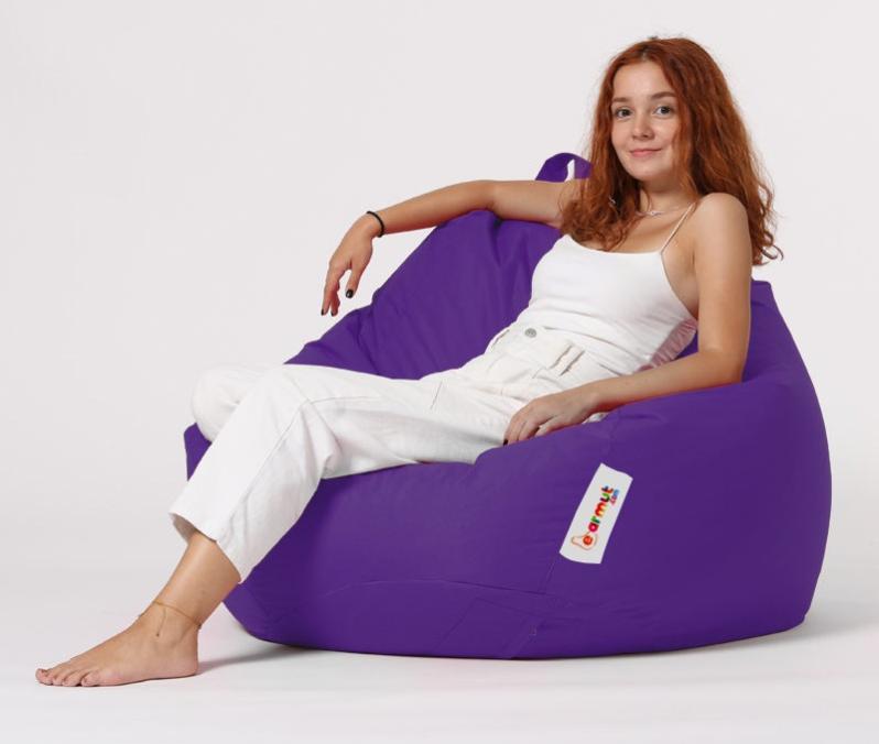 Pouf poire violet Premium XXL | Leroy Merlin