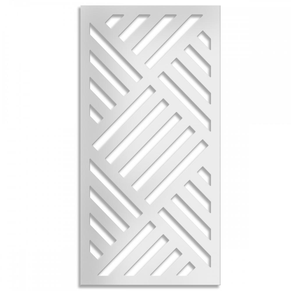 LINEAR MILL - Pannello In PVC Traforato - Parasole colore bianco misura ...