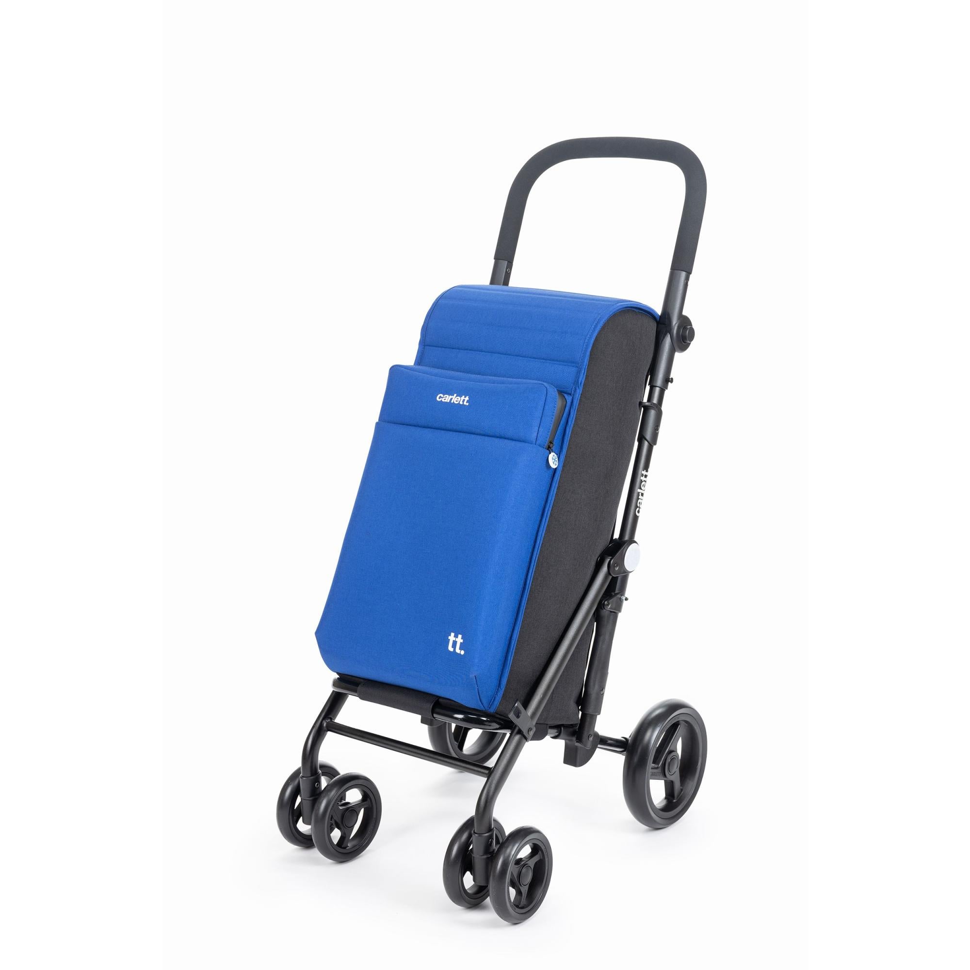 Carlett, chariot de courses Urban Quad, 4 roues, pliable, avec frein ...