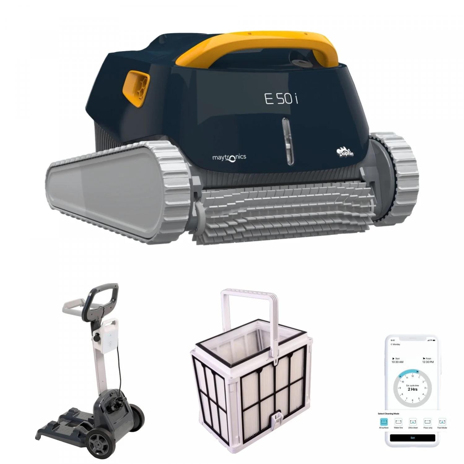 Dolphin E50i Robot Limpiafondos de Piscina | Leroy Merlin