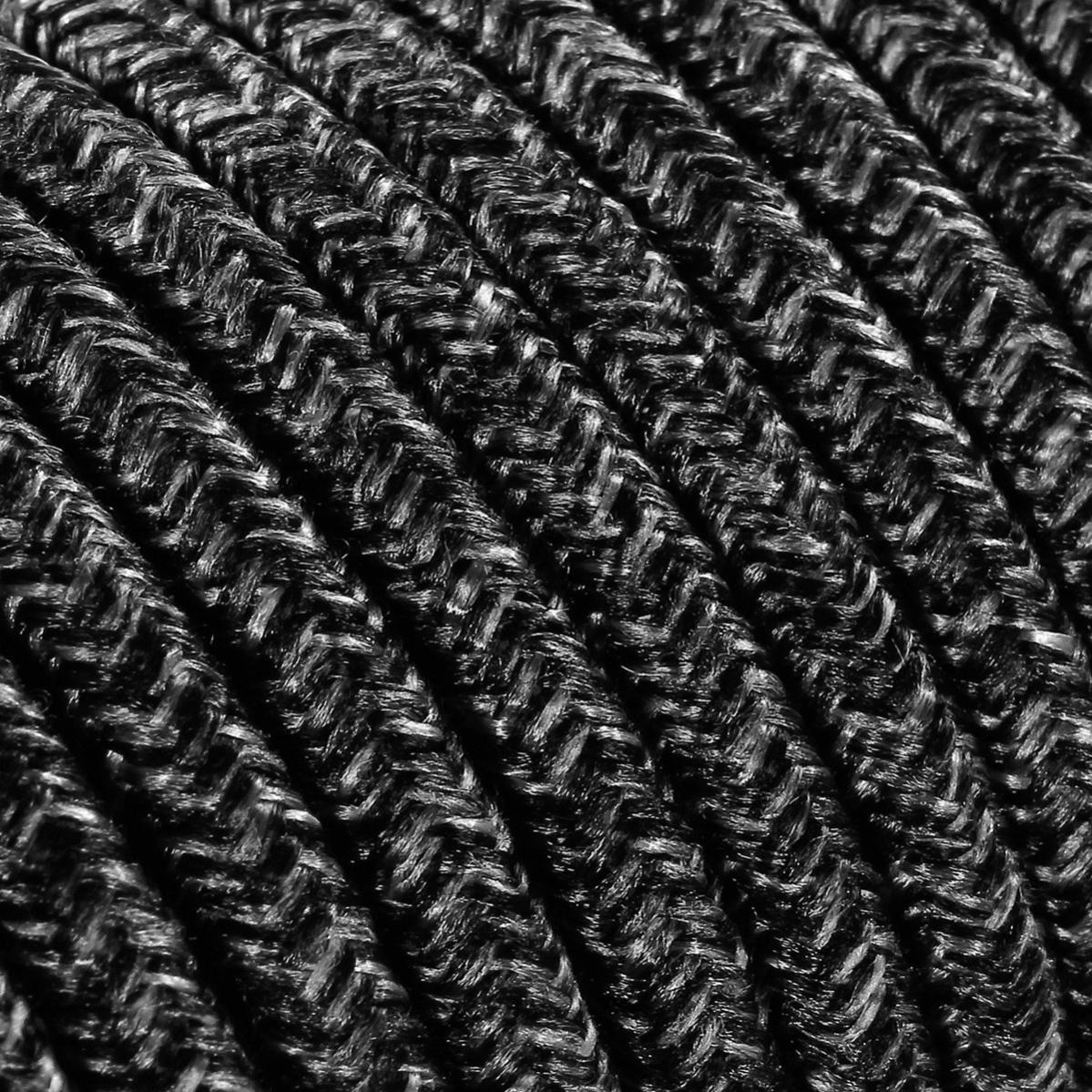 DRESS - Cable Textile Rond 2X0,75 4 mt TO403 TOILE GRIS FONCÉ | Leroy ...