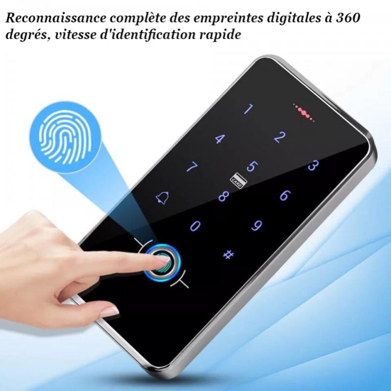 Digicode à codes et empreintes digital pour porte et portillon | Leroy ...