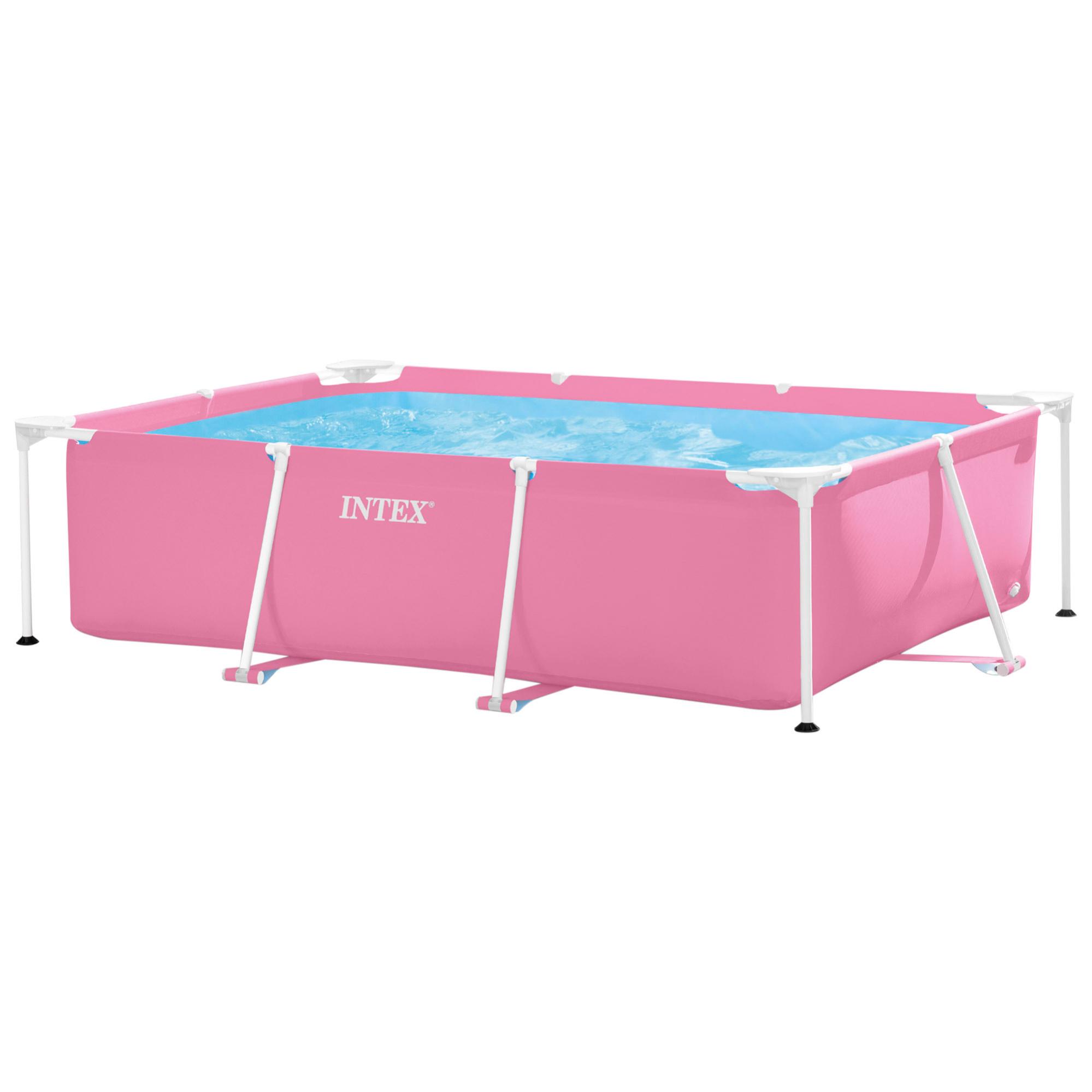 Piscina retangular desmontável rosa 1.662 L Small Frame INTEX | Leroy ...