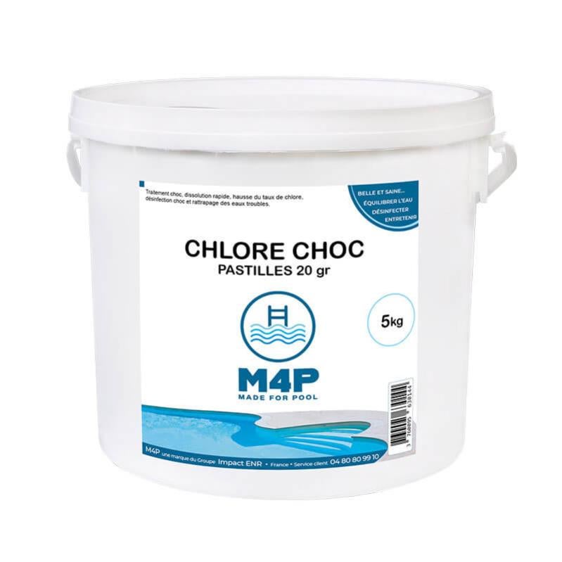 Chlore choc piscine pastilles 20g - MADE FOR POOL - 5kg | Leroy Merlin