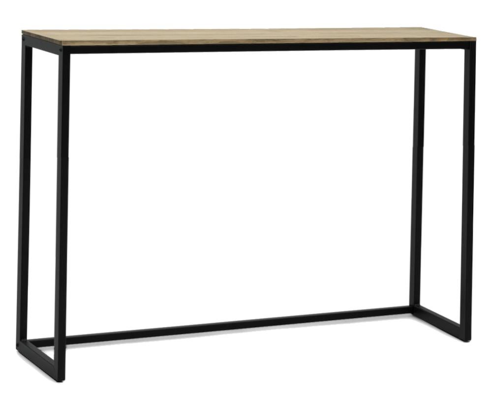 Table Mange debout Icub - industriel vintage 30x120x110 cm Noir | Leroy ...