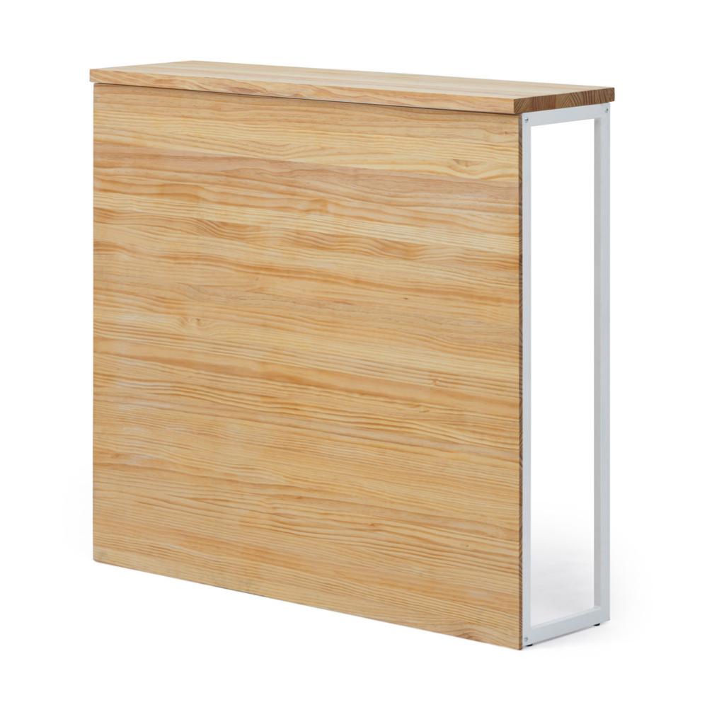 Mostrador iCub 120x30x110cm Blanco en madera maciza de pino acabado ...