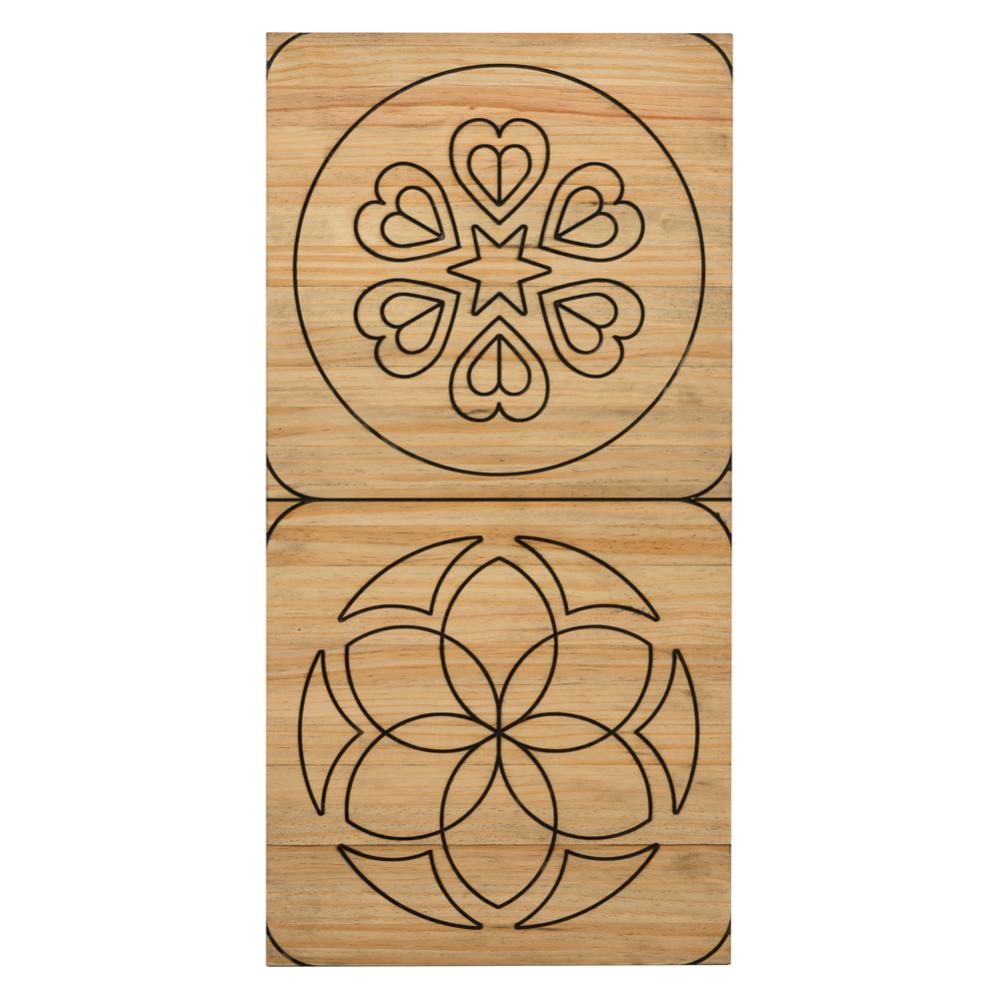 Tableau Decor en bois massif. Mosaïque 80X40 – HID7 | Leroy Merlin