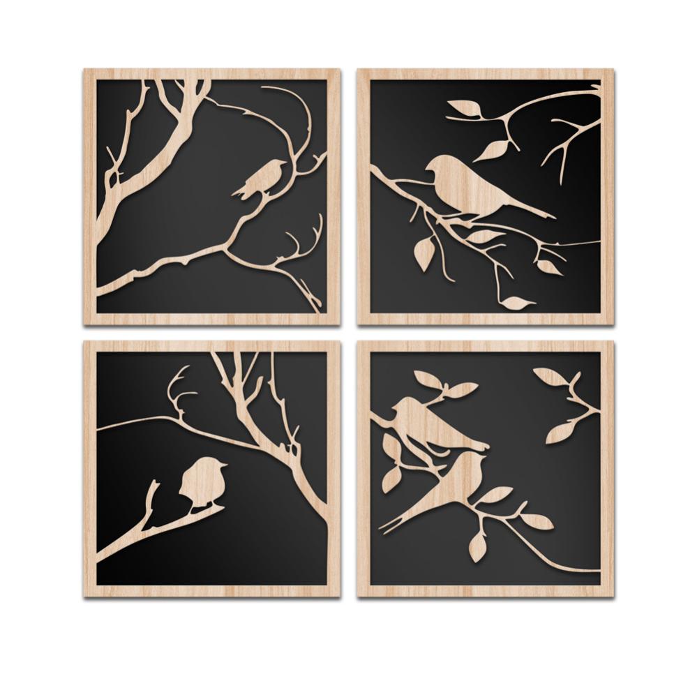 RAMI 96x96 cm - Quadro Arredo LASERCUT Composito Legno E PVC | Leroy Merlin