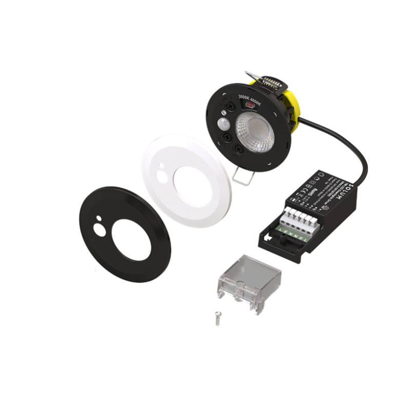 Collerette Ronde Noir Mat pour spot DRACO S0130790D - Solum - R102MB ...