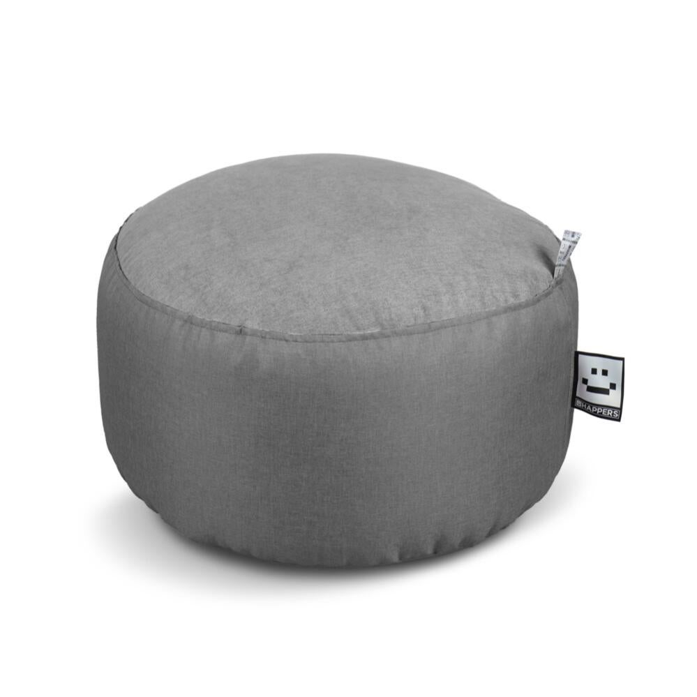 Puff Redondo Tex Gris | Leroy Merlin