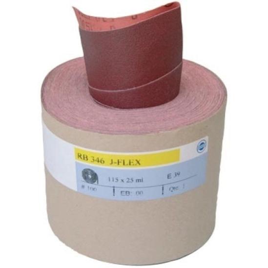 Rouleau toile abrasive HERMES Rb 346 J-flex - grain 150 – 115x25m ...