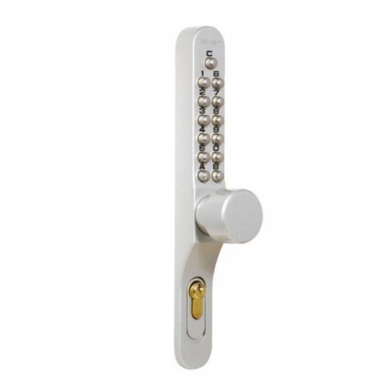 Serrure a code mécanique KEYLEX PROFIL etroit avec garniture et bouton ...