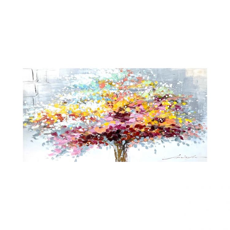 TABLEAU ORIGINAL ARBRE MULTICOLORE 120x60cm | Leroy Merlin