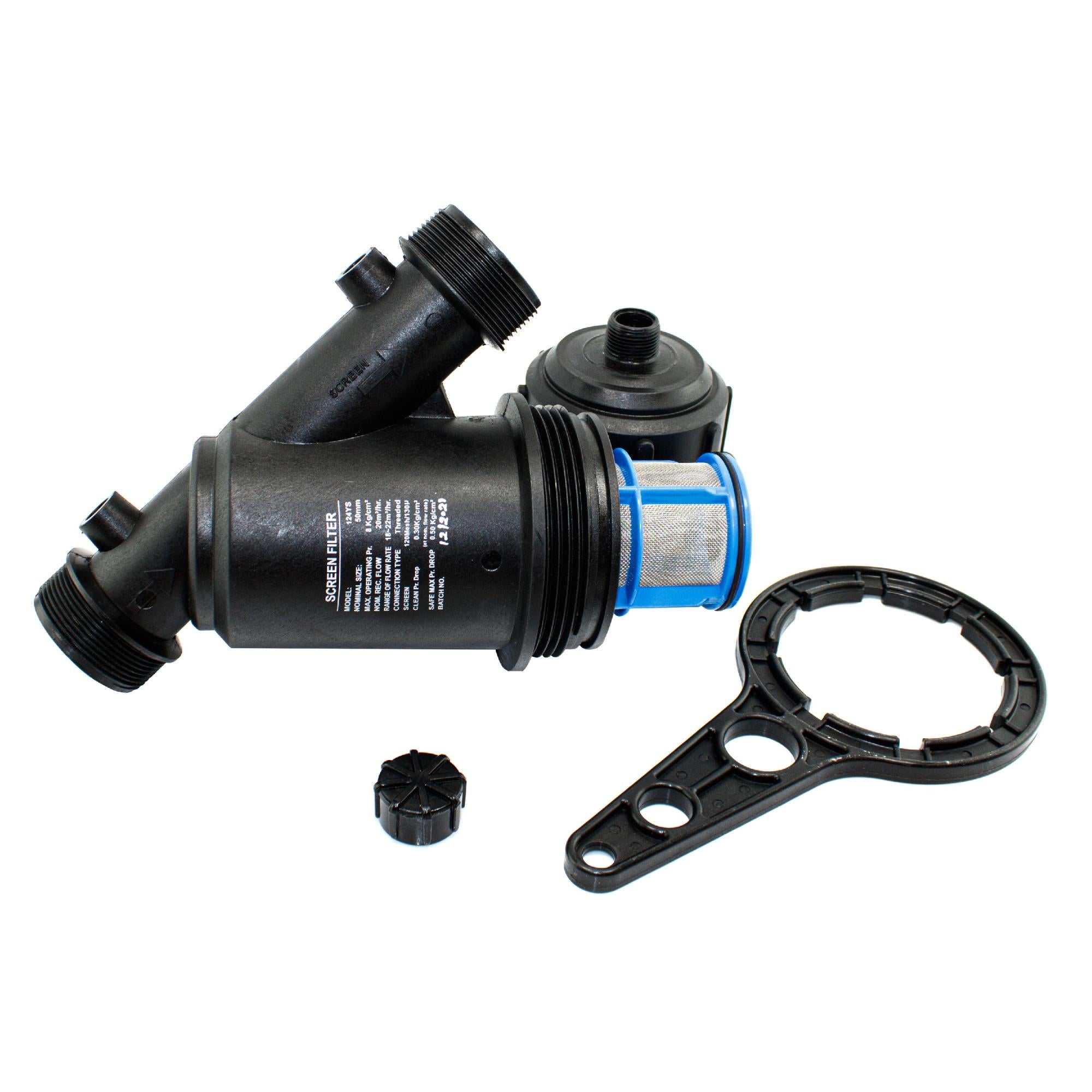 Filtro a Y Linea PN In Polipropilene Con Calza Filtrante In Acciaio ...