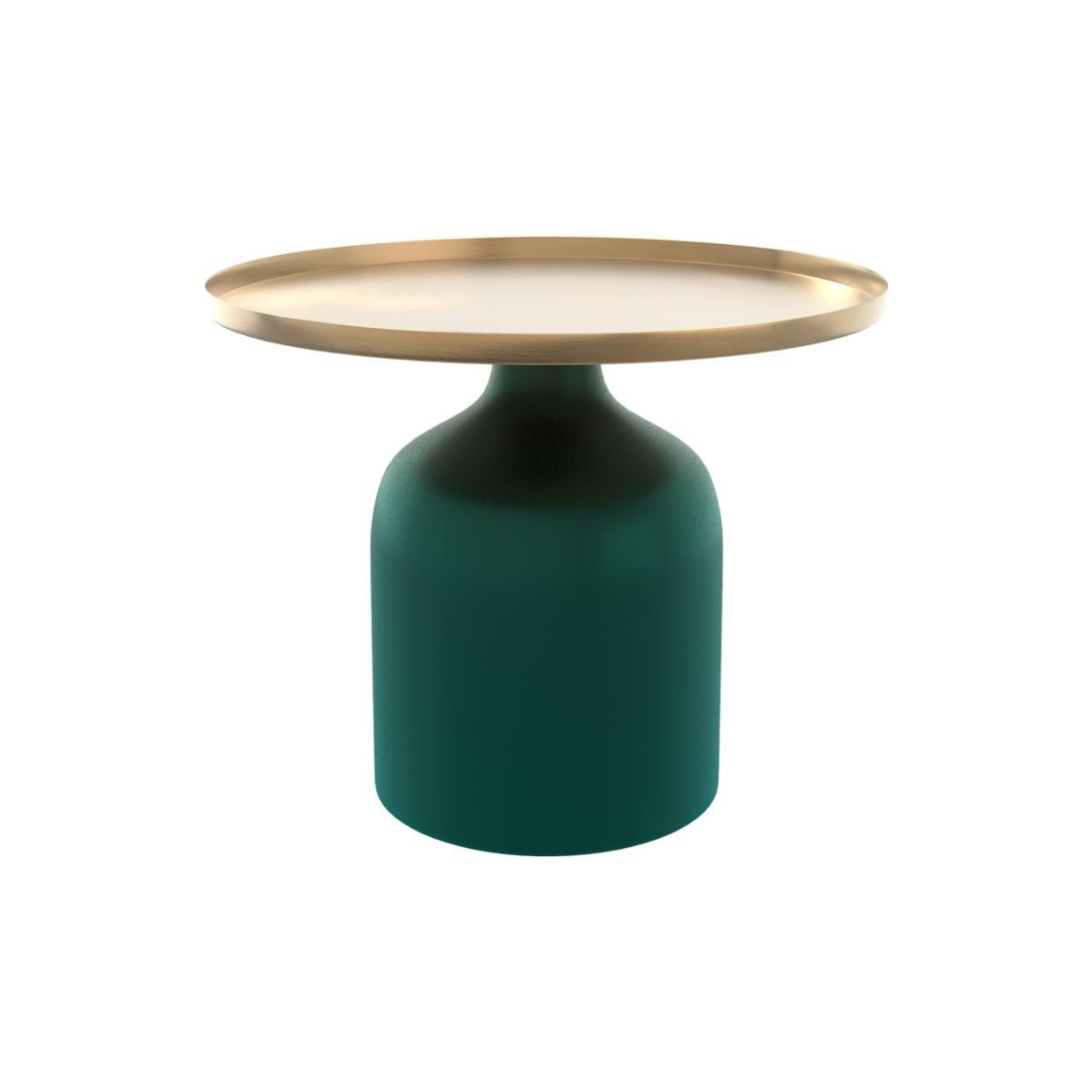 Table d'appoint Lyne verte et doré D49 cm | Leroy Merlin