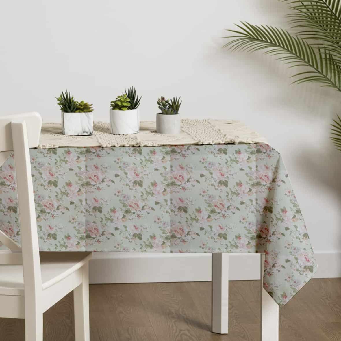 Mantel Rectangular 2 Tamaños Panama Made in Italy 140x180 cm (Camelia ...