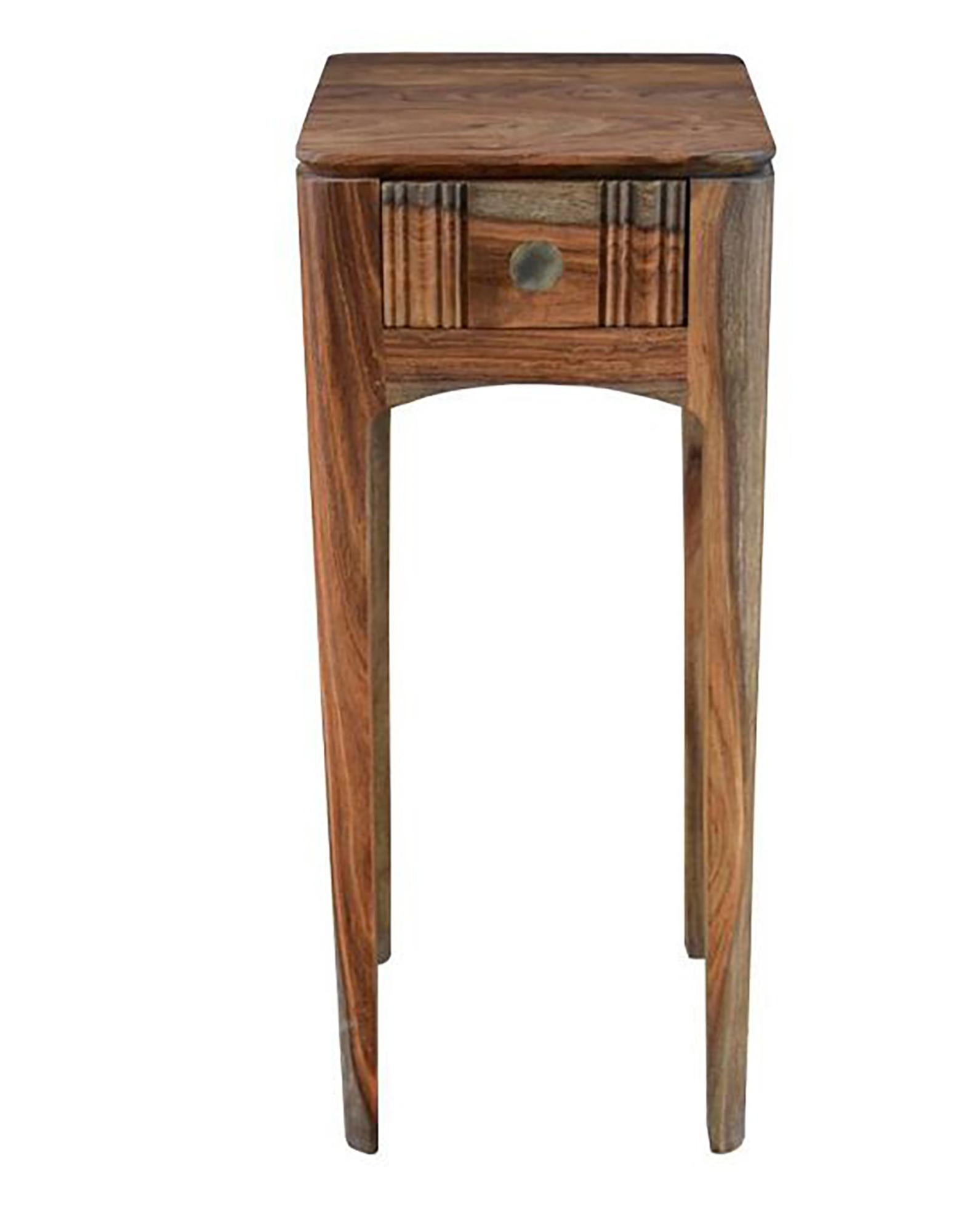 Sellette en bois de Sheesham coloris naturel - longueur 28 x profondeur ...