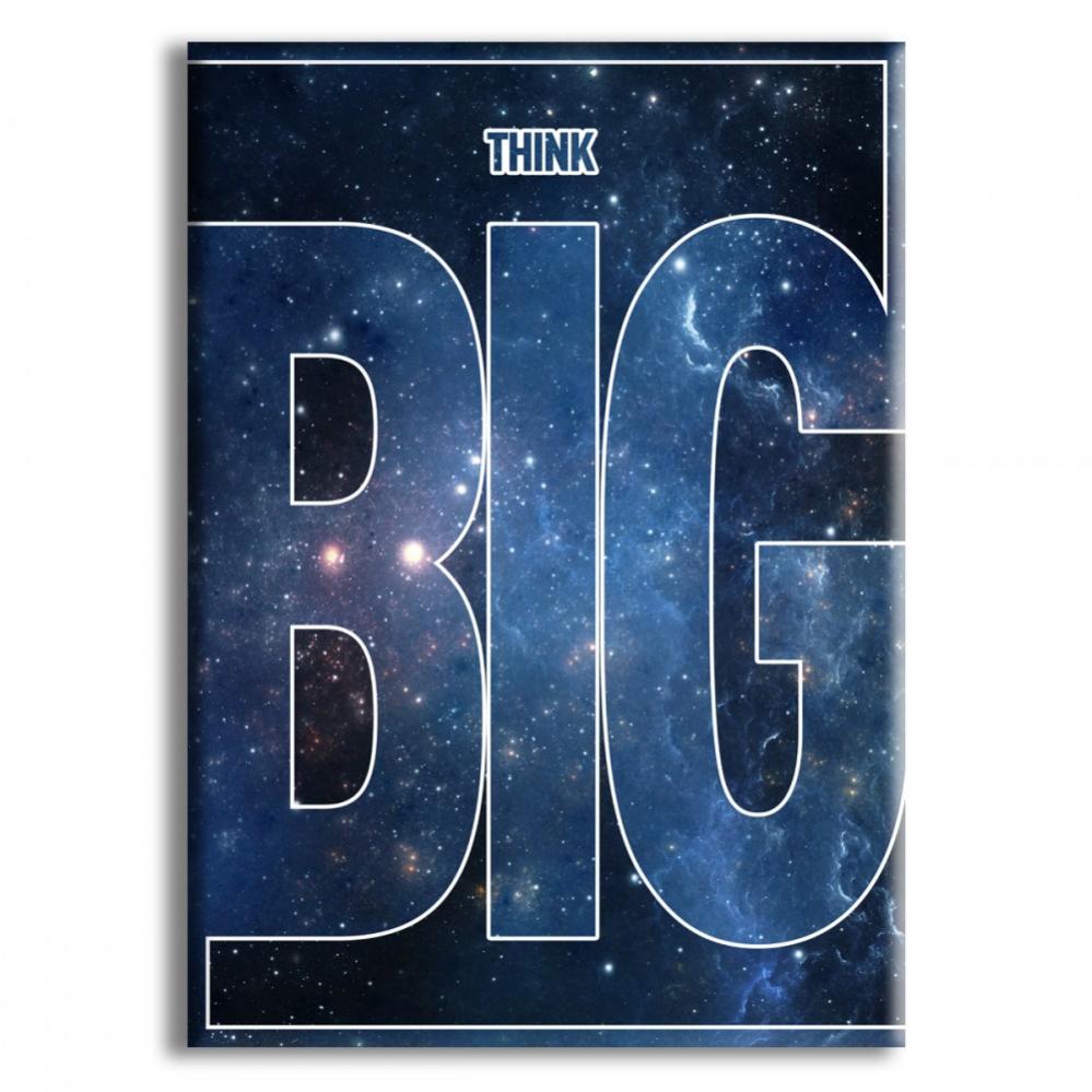 COSMOS - THINK BIG - Tableau Imprimé Sur Toile Et Monté Sur Châssis ...