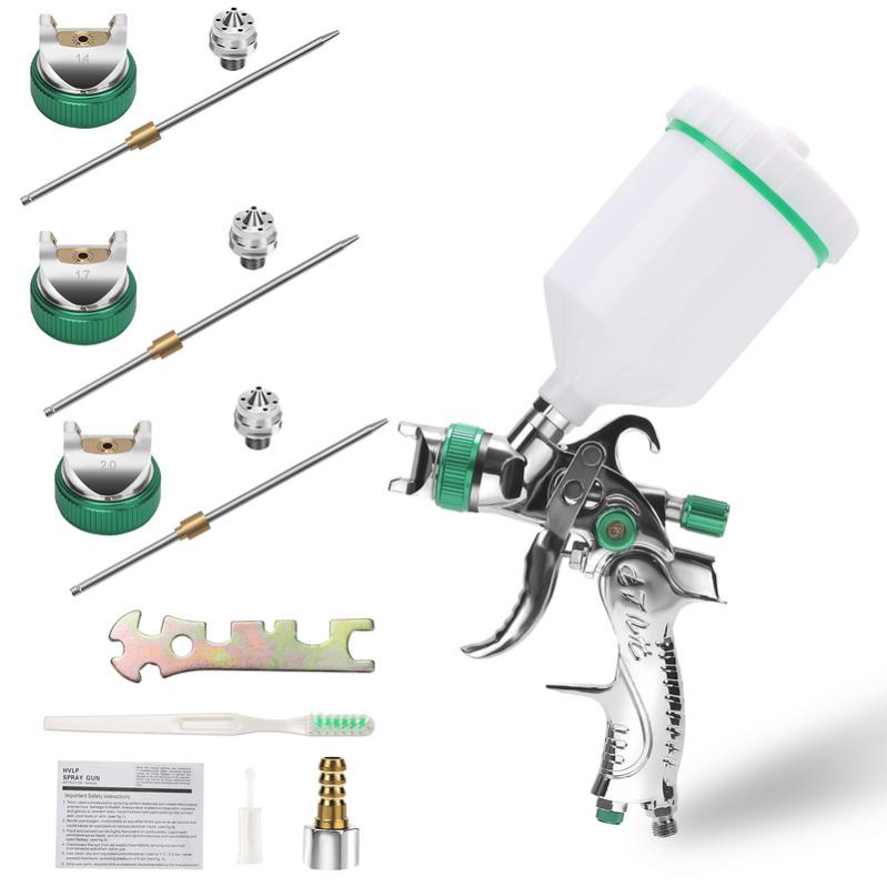 Pistola a spruzzo SET 1,4 + 1,7 + 2 mm Pistola a spruzzo HVLP Pistola a ...