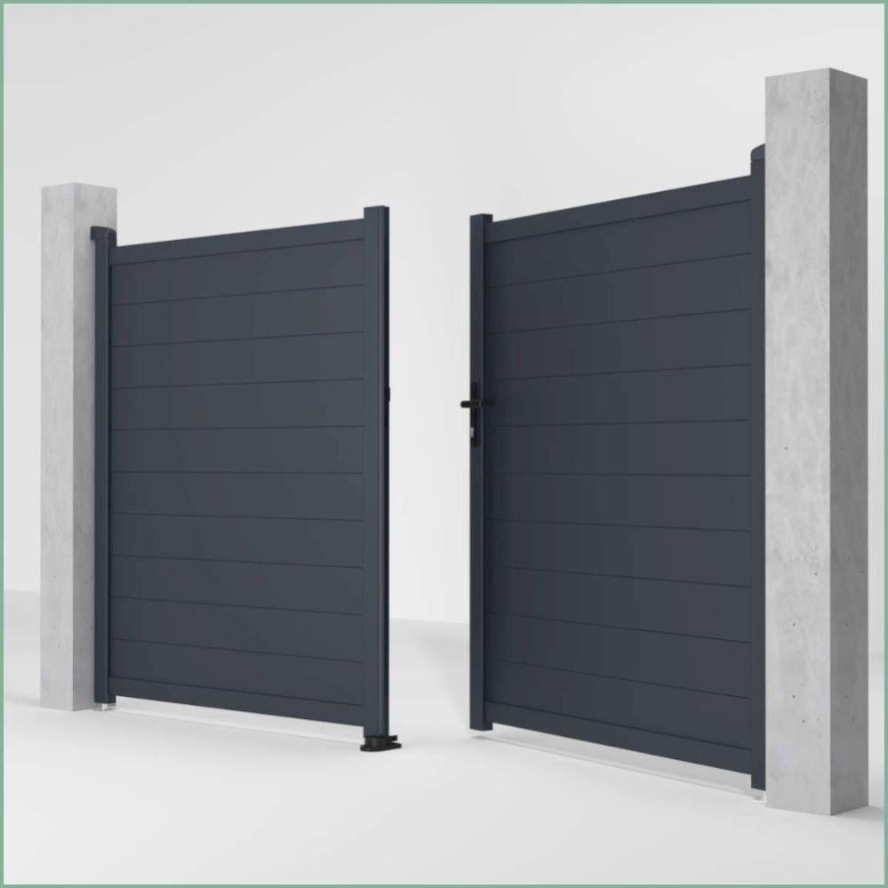 Portail alu battant 300x173 MICHIGAN - GREEN & GROW | Leroy Merlin