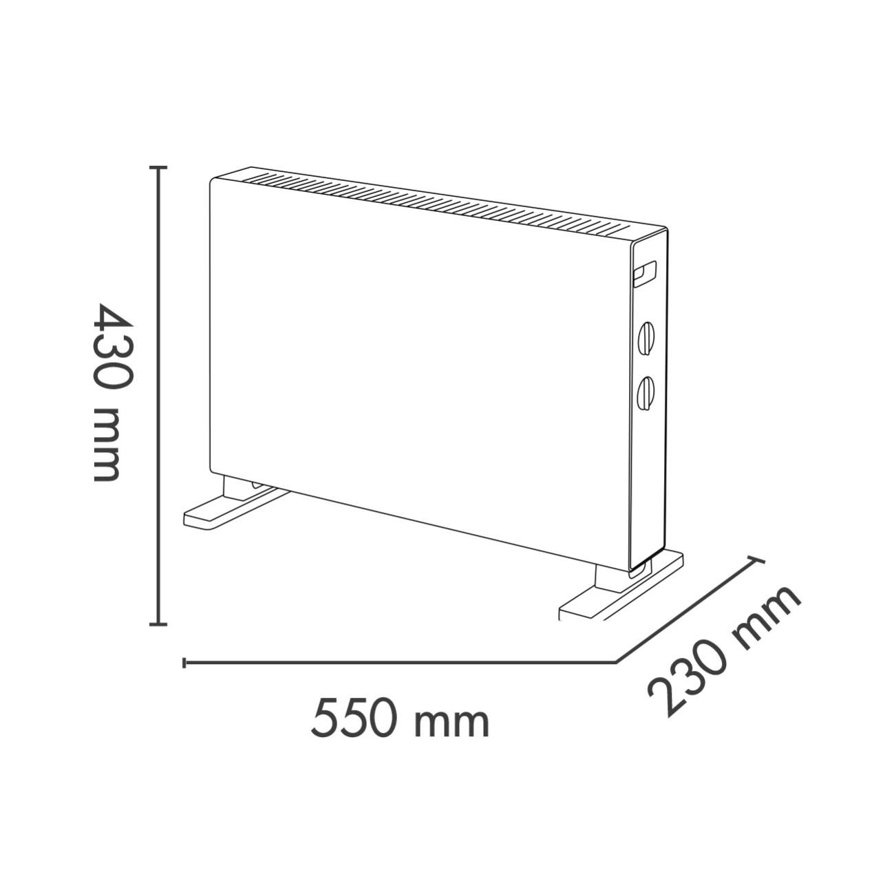 Argoclima ARGO KANSAS Interno Bianco 2000 W Stufa elettrica a ...