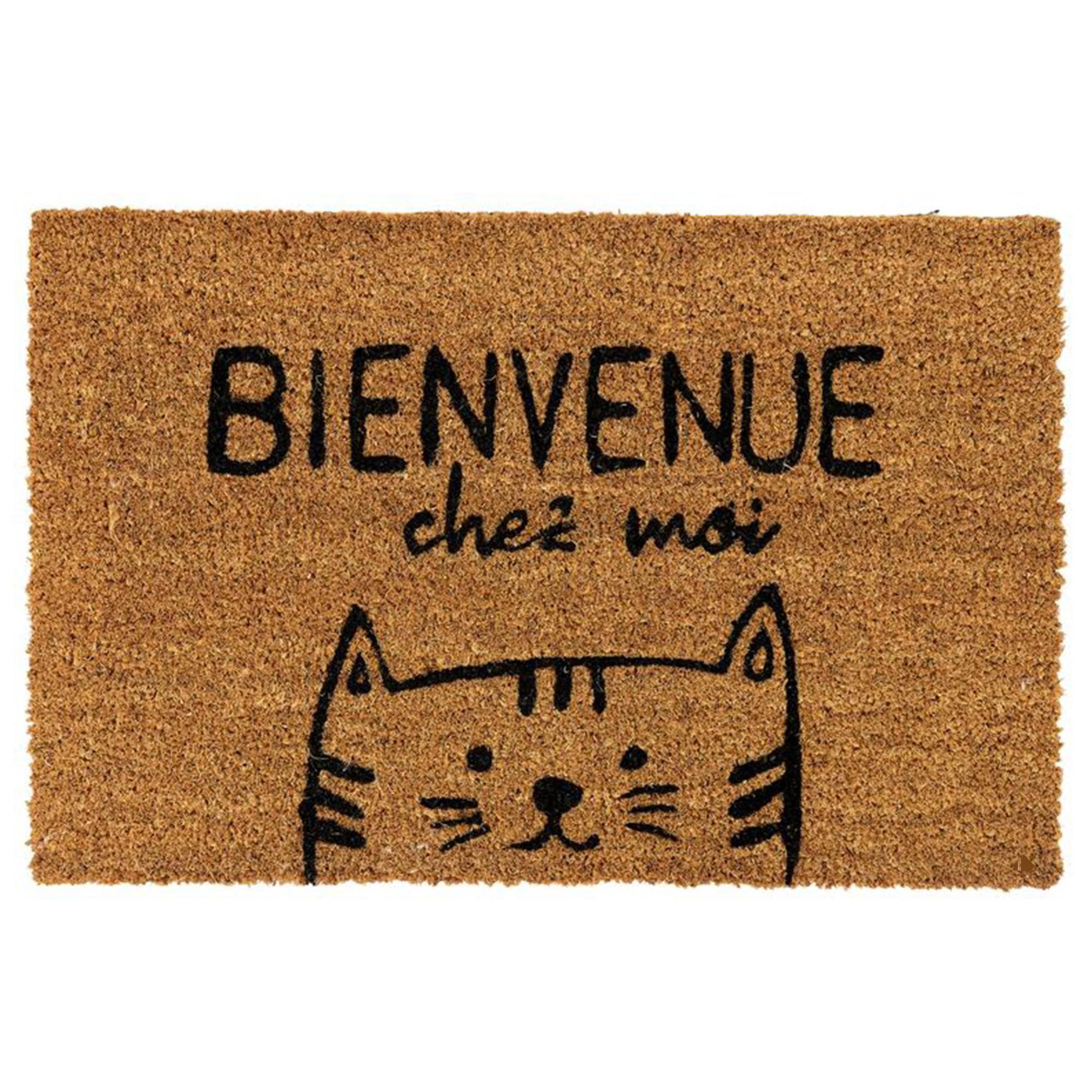 Paillasson 40x60 cm BIENVENUE CHEZ MOI | Leroy Merlin