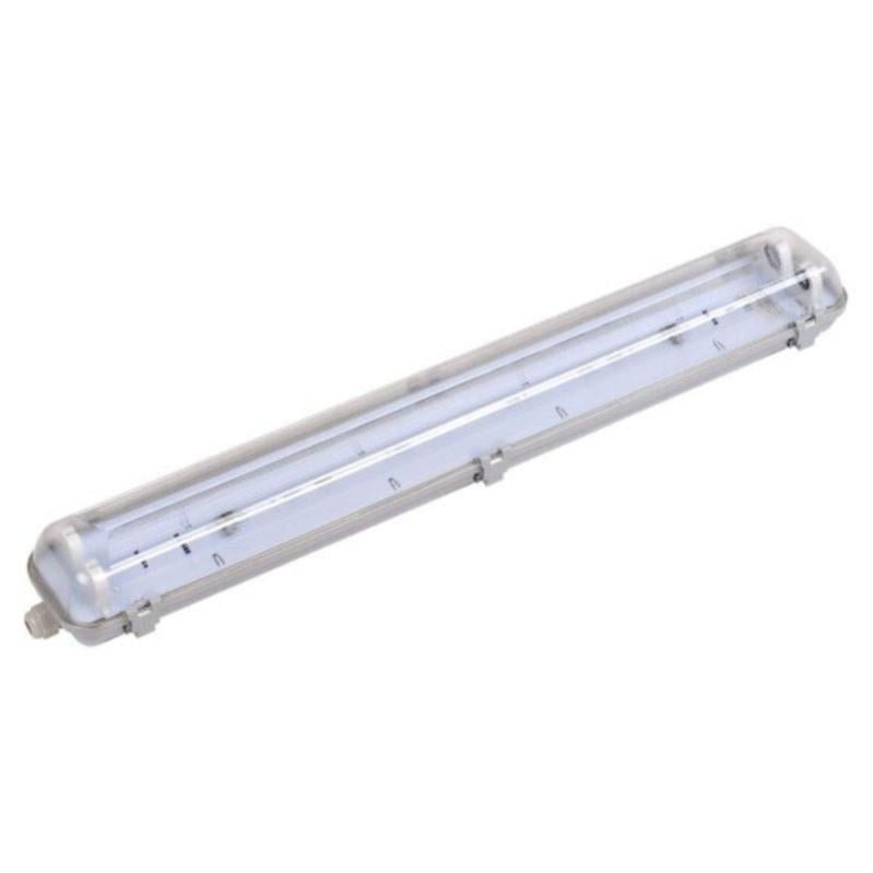 Réglette étanche double pour Tube LED T8 IP65 (Boitier vide) - Unité ...