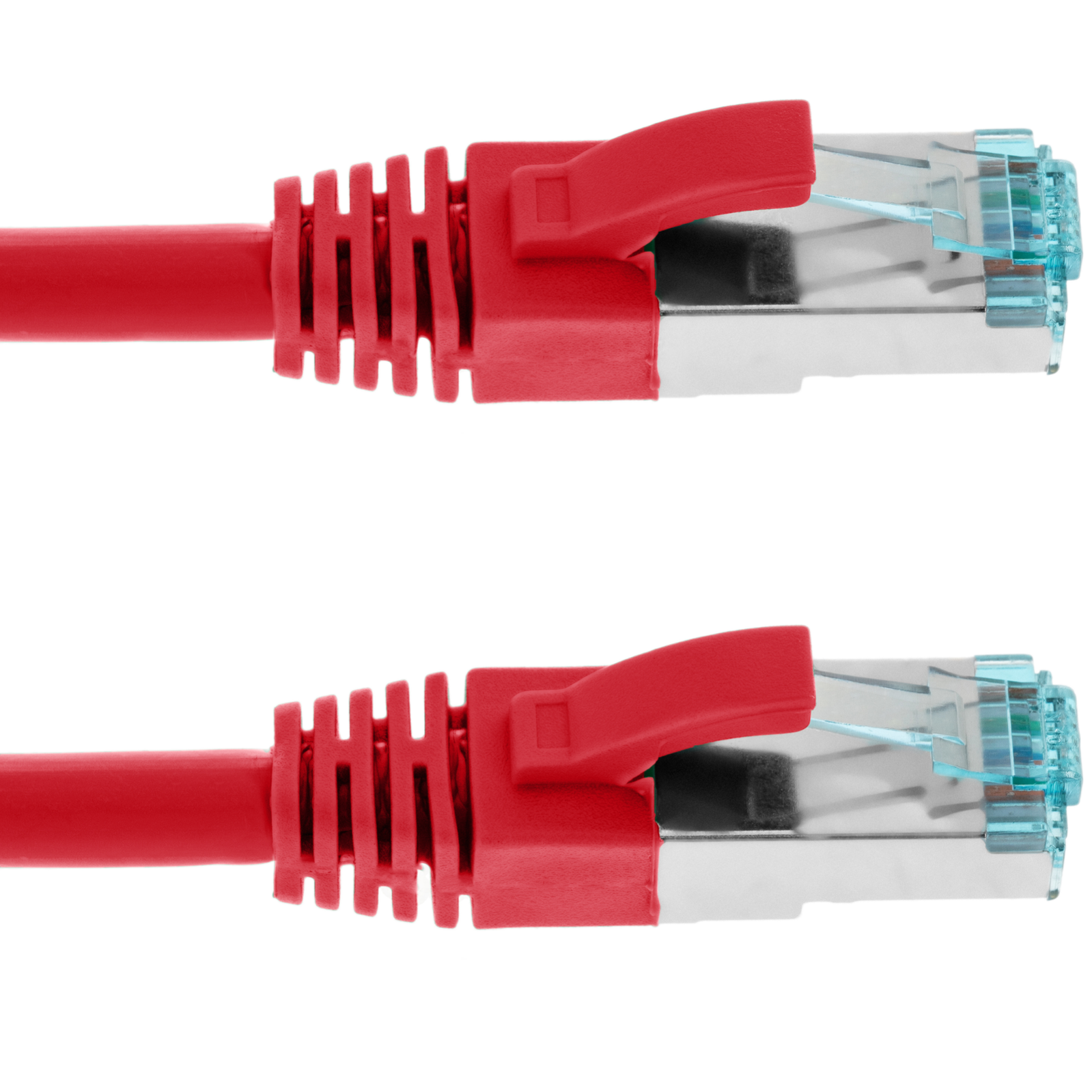 Cable de red ethernet 2m LAN SFTP RJ45 Cat. 7 Rojo | Leroy Merlin