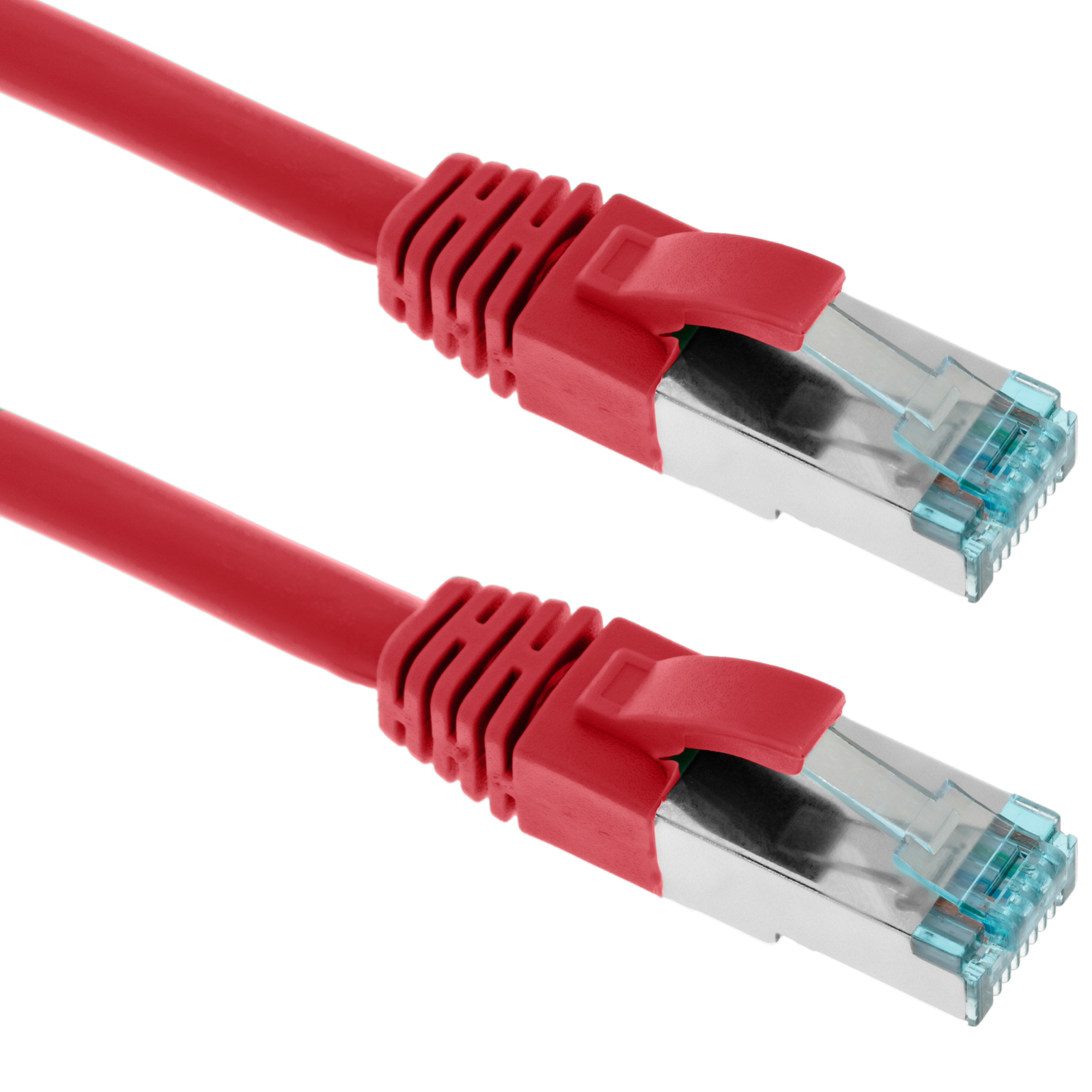 Câble réseau Ethernet FTP Cat.7 de 2 m, rouge | Leroy Merlin