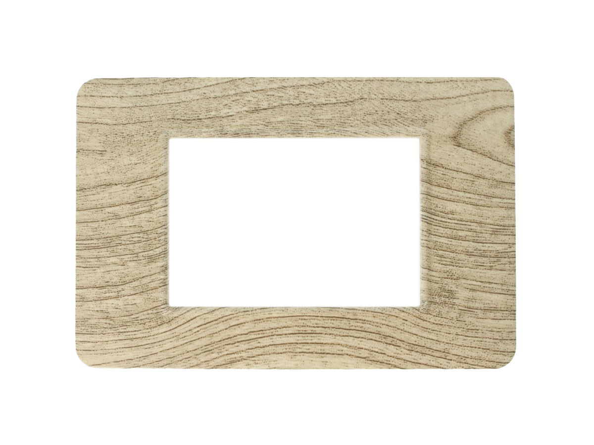 SANDASDON Placca Basic 3M Legno Chiaro Compatibile Con Vimar Plana ...