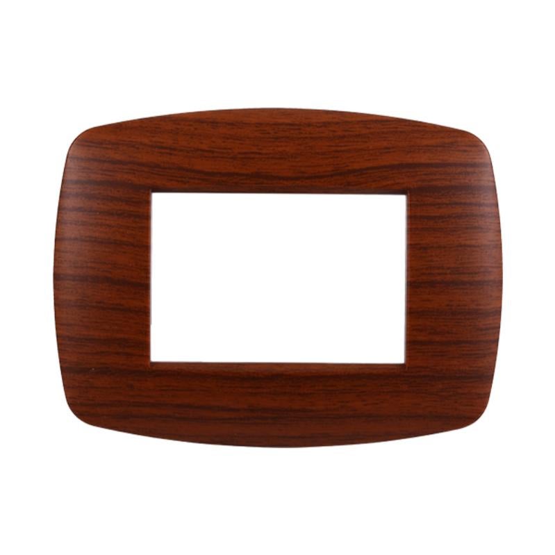 ETTROIT Placca Slim Serie Space 3P Colore Radica Compatibile Con ...