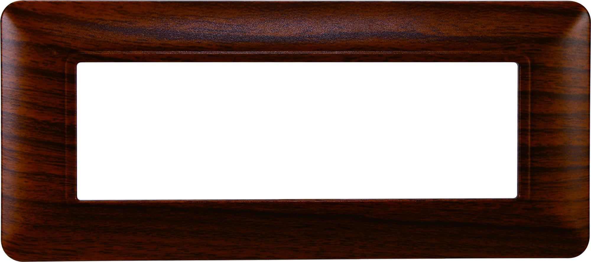 ETTROIT Placca Plastica Serie Solar 6P Colore Radica Compatibile Con ...